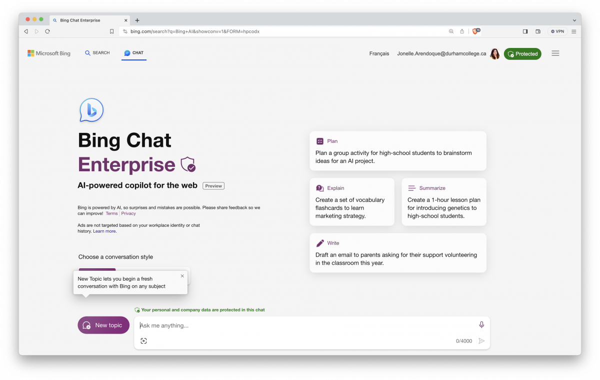 Adobe Firefly & Microsoft Bing Chat Enterprise - CTL