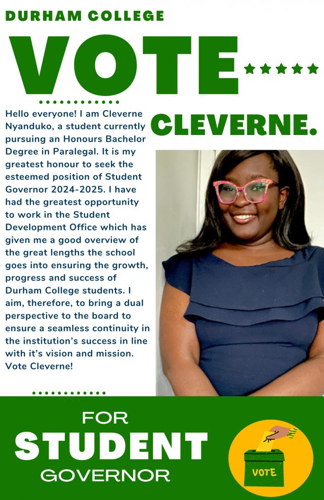 Meet the Candidates in the Student Governor Election - Durham College